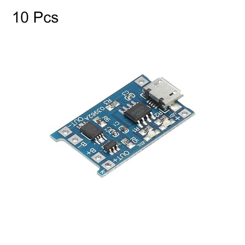 TP4056 MICRO USB 4.5-5.5V 1A Battery Charger Module Board Pack of 10 | eBay
