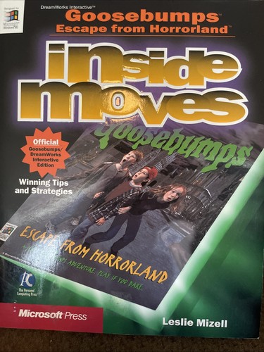 RARE Goosebumps Inside Moves Escape From HorrorLand Game Manual ...