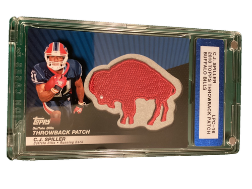 2010 Topps Throwback Patch C.J. Spiller LPC -16 Bills Mint w/ Zion Mag ...