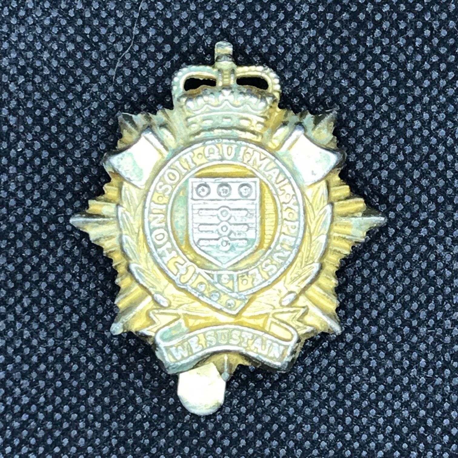 UK British Army Surplus Royal Logistic Corps Metal Cap Badge Gold ...