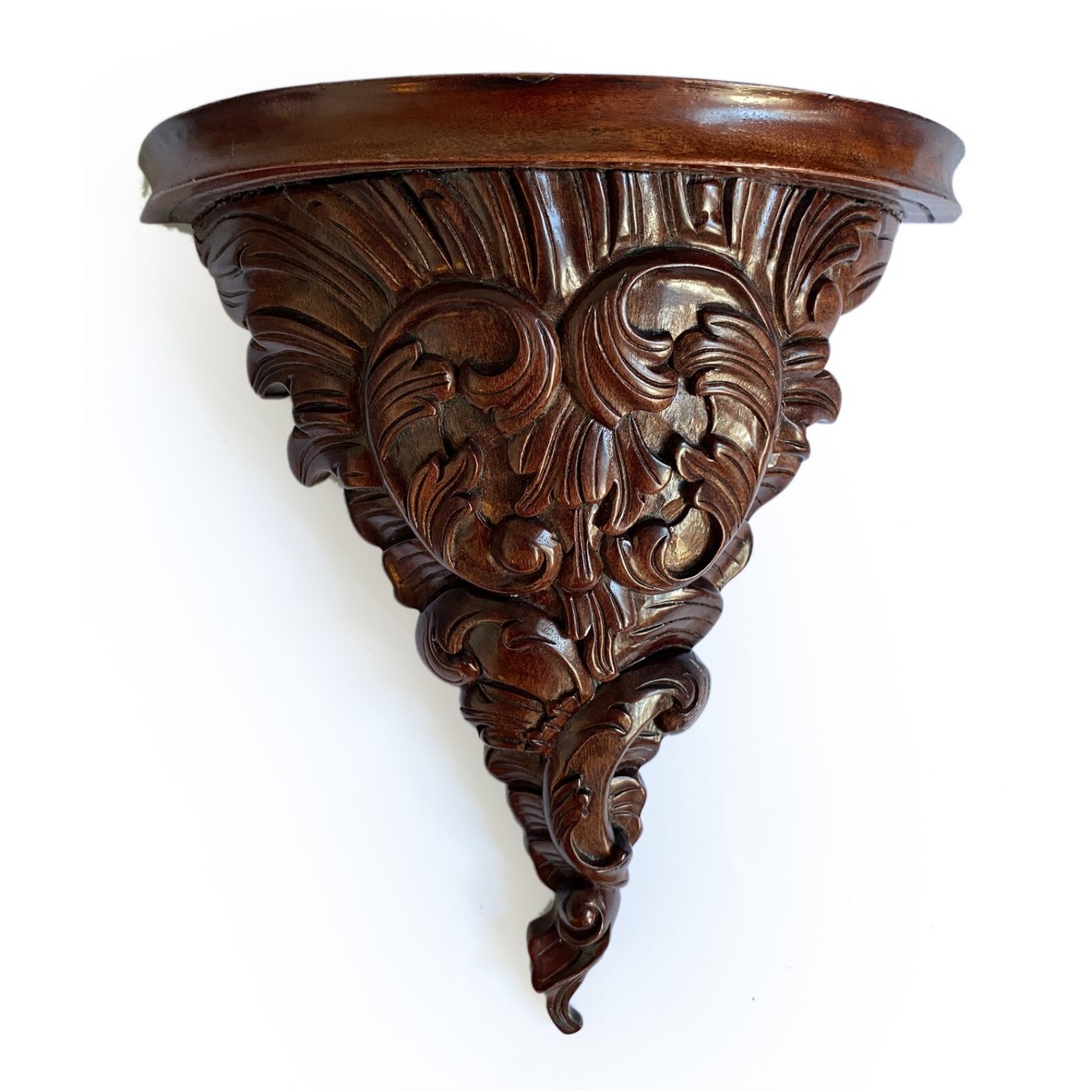 Antique Carved Wood Wall Shelf Set Of 3 Antique Wooden Shelf Living