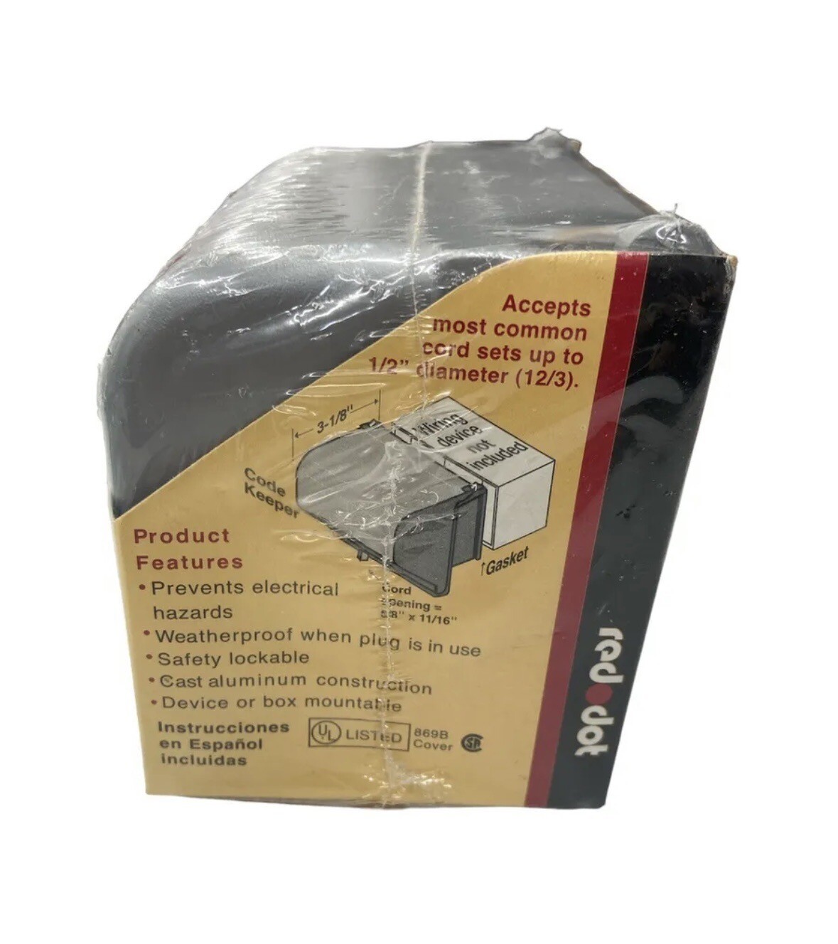 Red Dot Code Keeper Horiz. Med; In-Use Wet Location Cover Gray Thomas ...