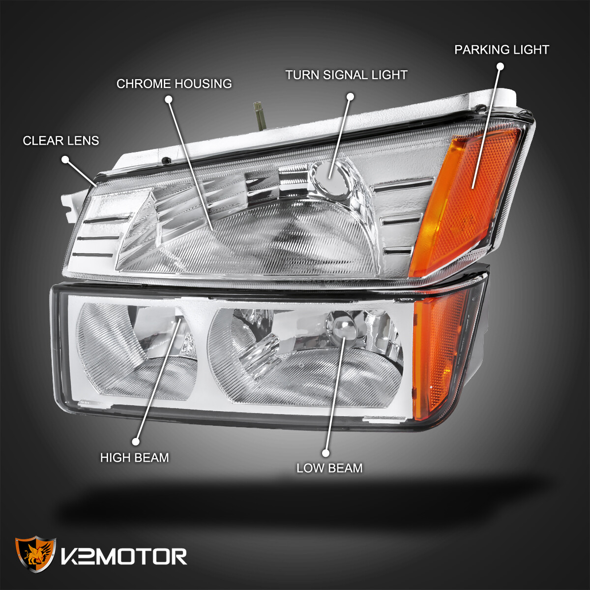 Fits 2002-2006 Chevy Avalanche 1500 2500 Body Cladding Headlights ...