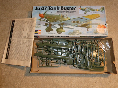 Vintage 1:72 Scale Revell Ju 87 Tank Buster Airplane Model Kit NIB H ...
