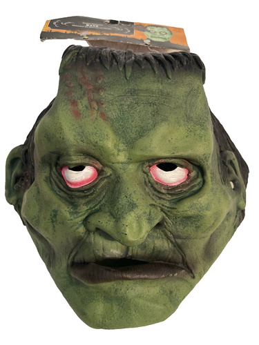 NWT Monster Rubber Mask Full Head Cover Halloween Costume Frankenstein ...