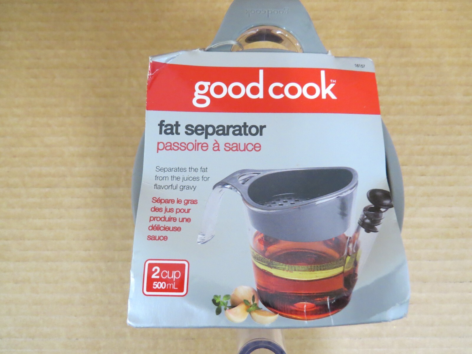 NEW Solid Sturdy, Good Cook 2 Cup 500 ml Fat Separator Red & Clear W ...