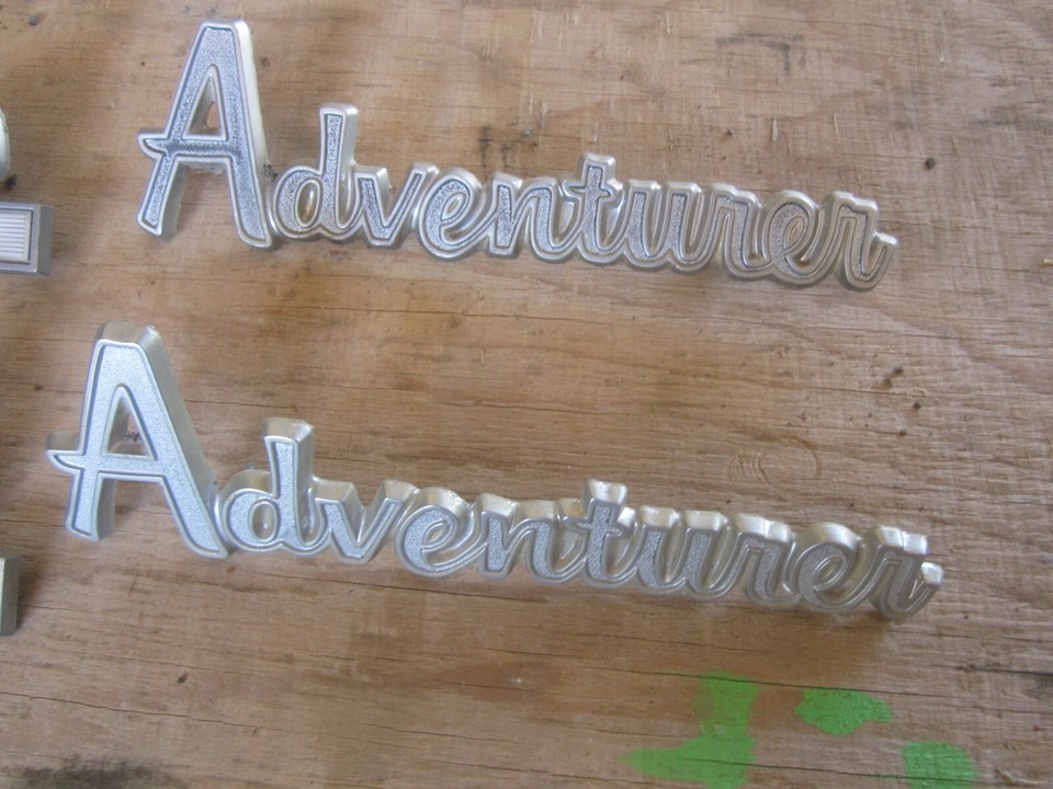 72-80 DODGE RAM TRUCK D100 CLUB CAB 100 ADVENTURER EMBLEMS OEM SET L@@K ...