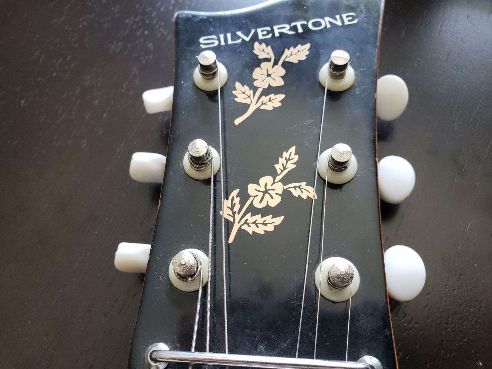 Guitar Headstock Flowers Design Vinyl Decals Inlays for Any Guitar 30 ...