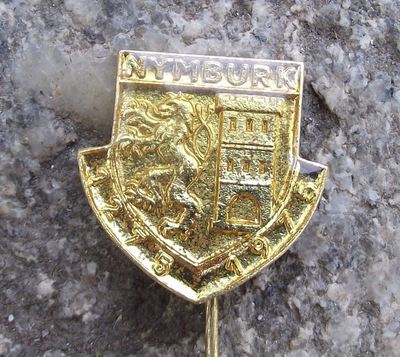 1975 Nymburk City 700th Anniversary Coat Arms Heraldic Shield Pin Badge ...