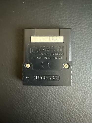 Official Nintendo GameCube Memory Card Black DOL-014 OEM 251 Blocks ...