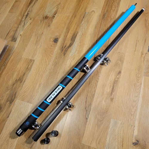 12.9mm Carbon Fiber Sport Wrap Break Cue Pool Stick Blue OKHealing ...