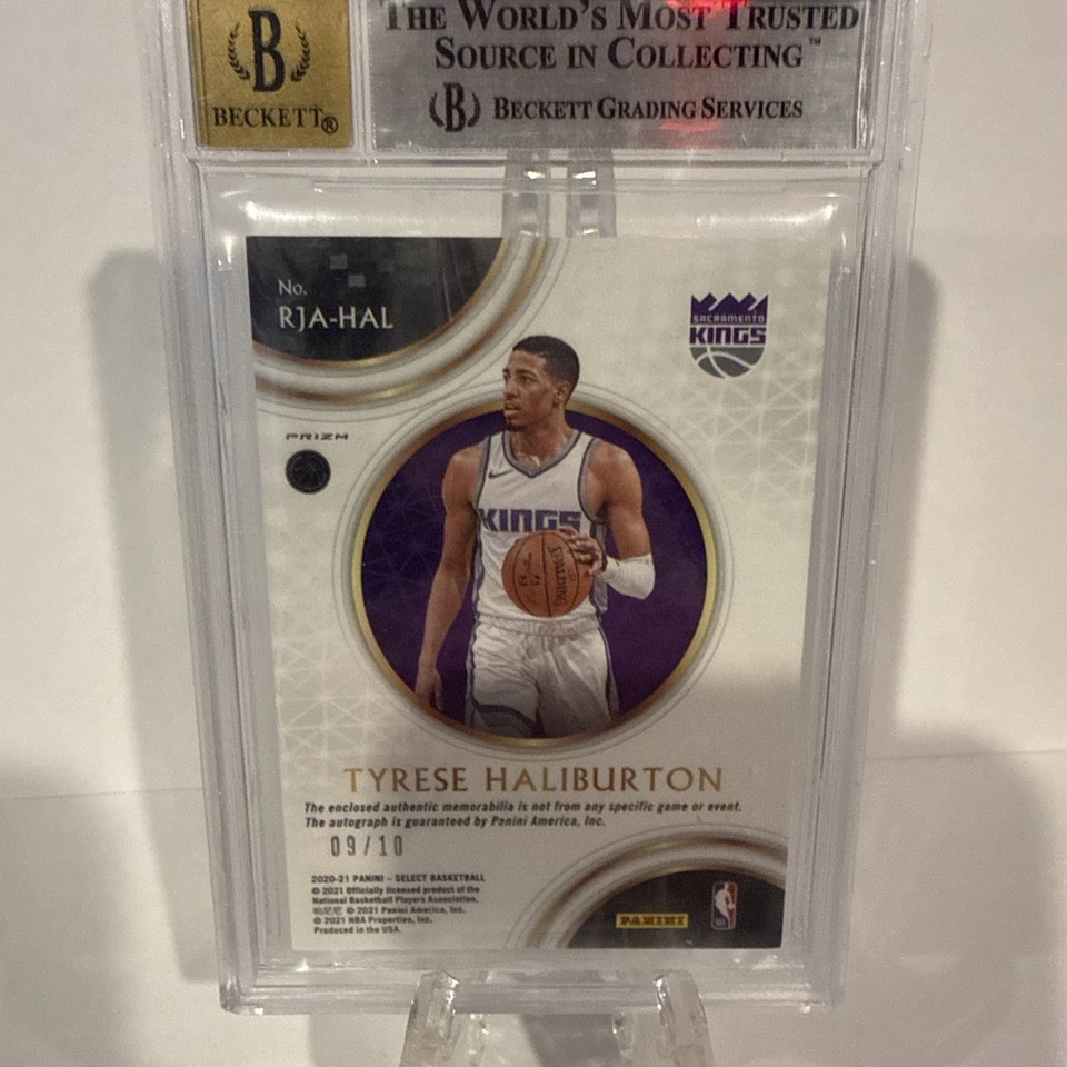 2020-21 select tyrese halliburton Prizms Gold Auto Rc Jersey Patch /10 ...