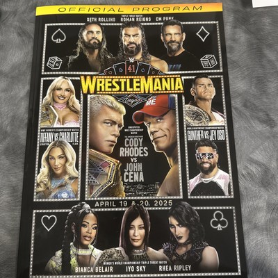 WWE Wrestlemania 41 Official 2025 Program Magazine Hall of Fame NEW ...