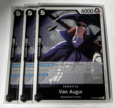X3! One Piece Van Augur OP09-083 Emperors in the New World Rare! | eBay