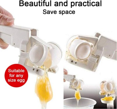 EZCracker Handheld Egg Cracker & Yolk Separator Kitchen Tool ROMPE ...
