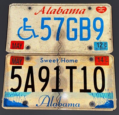 Sweet Home Alabama Heart Of Dixie License Plate & Handicap Plate ...