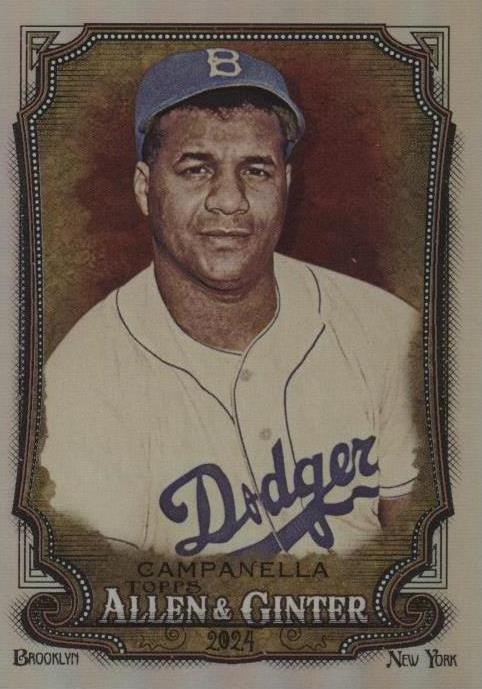 2024 Topps Allen & Ginter - Roy Campanella #117 Silver Portrait for ...