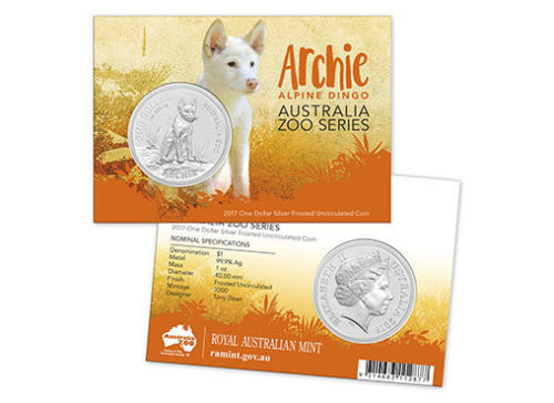 2017 $1 Fine Silver Frosted Unc Coin Australian Zoo Series Archie The ...