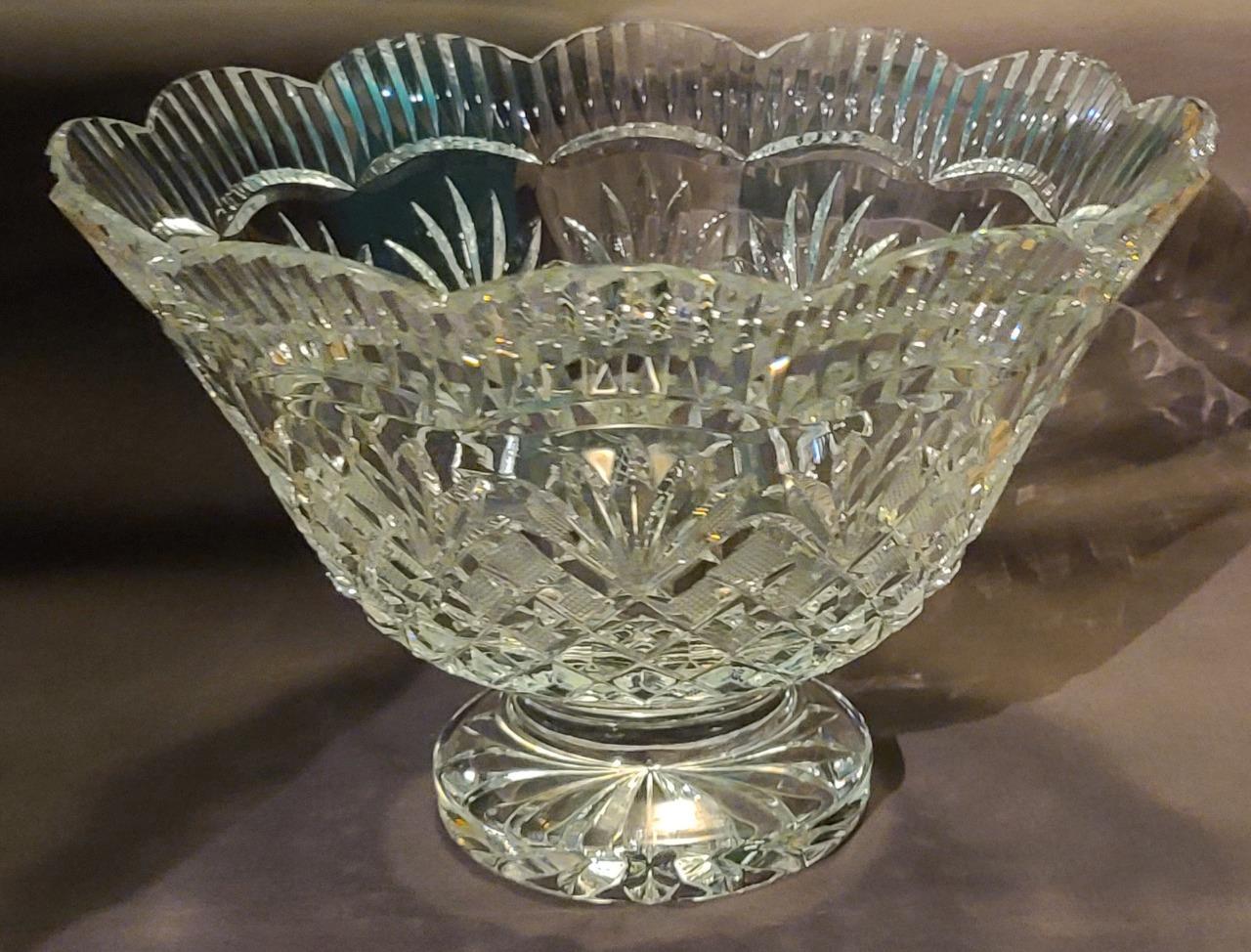 Beautiful Waterford Crystal 11" Round Footed Bowl - Flared Rim - BRAND ...