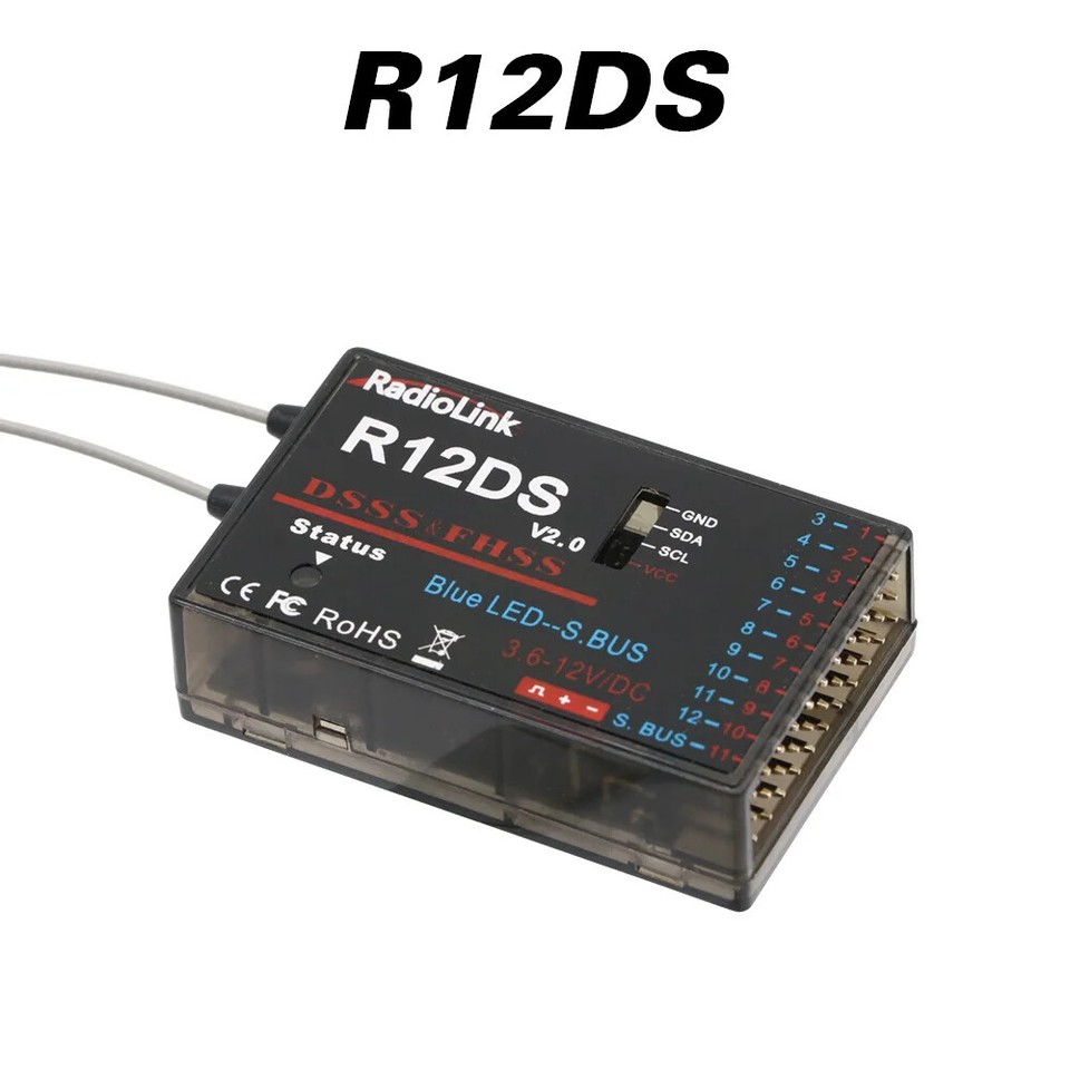 RC Receiver 2.4G Signal For RC Transmitter AT9S R12DSM R12DS R9DS R8SM ...