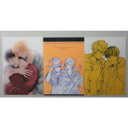 BANANA FISH Doujin Illustration Bromide 3-Piece Set Ash & Eiji Akimi ...