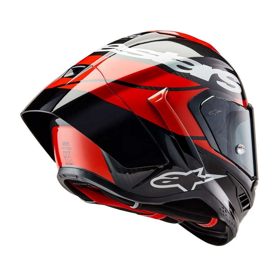 ALPINESTARS SUPERTECH R10 MOTORCYCLE MOTORBIKE TRACK ELEMENT RED CARBON ...