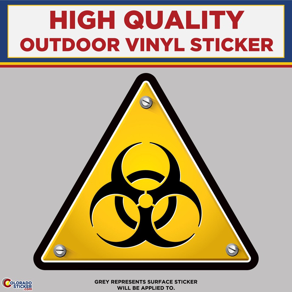 Biohazard Warning no text, High Quality Vinyl Stickers | eBay