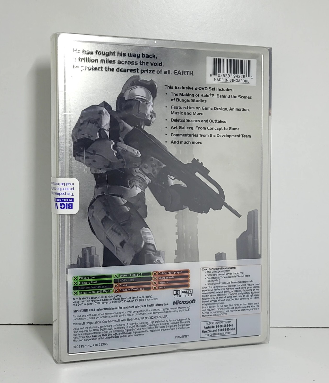 HALO 2 Limited Collectors Edition, Xbox, Includes Manual, Booklet ...