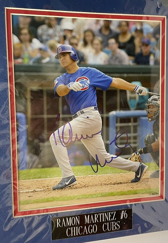 RAMON MARTINEZ #6 Matted Photo CUBS SIGNED AUTOGRAPHED 8X10 PHOTO W ...