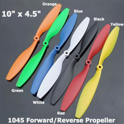 10" x 4.5" Colour Plastic 1045 Propeller Props For RC Model Aircraft ...