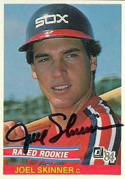 Joel Skinner autographed baseball card (Chicago White Sox) 1984 Donruss ...