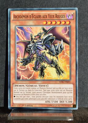 carte YU-GI-OH LDK2-FRJ03 Archd mon d'Eclairs aux Yeux Rouges Commune ...