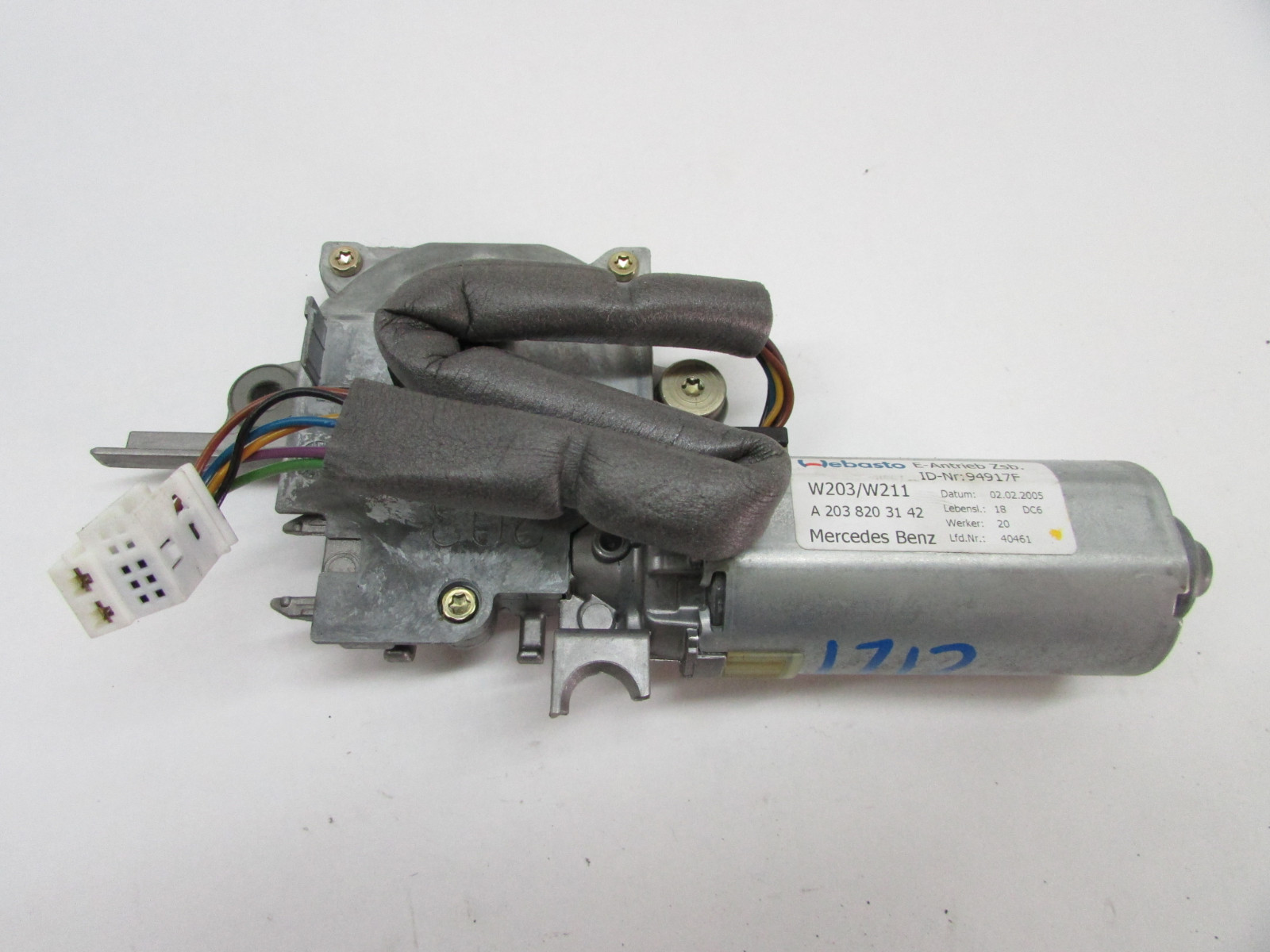 2006 MERCEDES C350 C240 SUN ROOF SUNROOF MOTOR A 203 820 31 42 OEM 03 ...