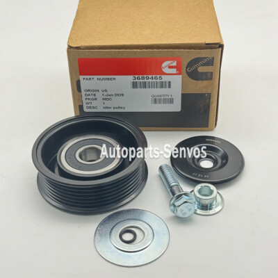 3689465 Drive Belt Idler Tensioner Pulley Fits For Cummins ISX / 15 ...