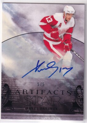 2010-11 Artifacts Hockey Artifact Star Pavel Datsyuk Auto #5/5. PLS ...