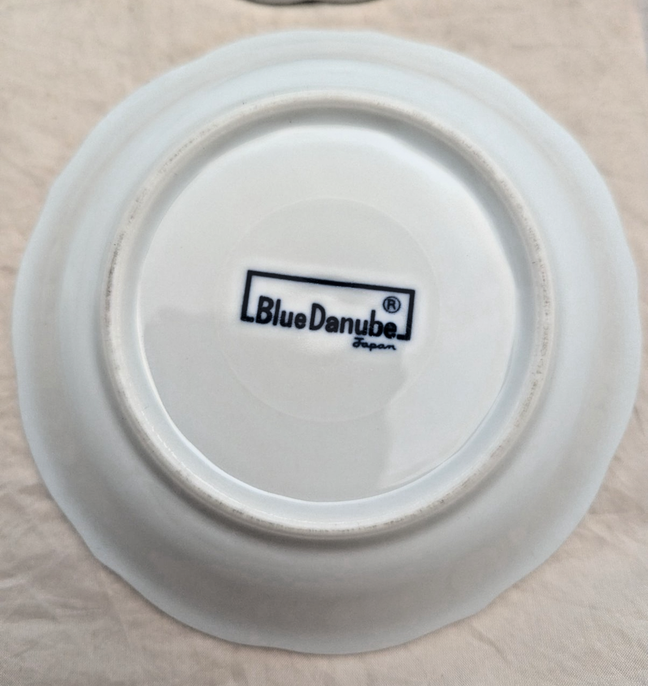 Vintage Blue Danube Japan Demitasse Cup & Saucer Set 6pc White Blue ...