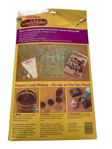 Vintage Wilton CandyMaker Easter Candy Making Kit 1982 #1 Complete ...