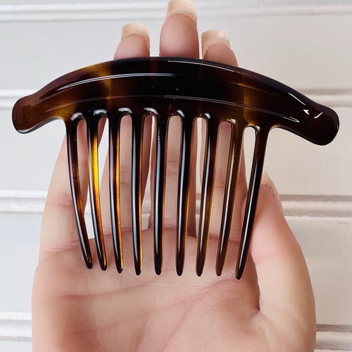 Vtg Large French Lucite Hair Comb - Tortoise Design - 1990s - France ...