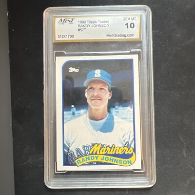 1989 Topps Traded Randy Johnson Rookie Card #57T MNT 10.0 GEM MINT | eBay