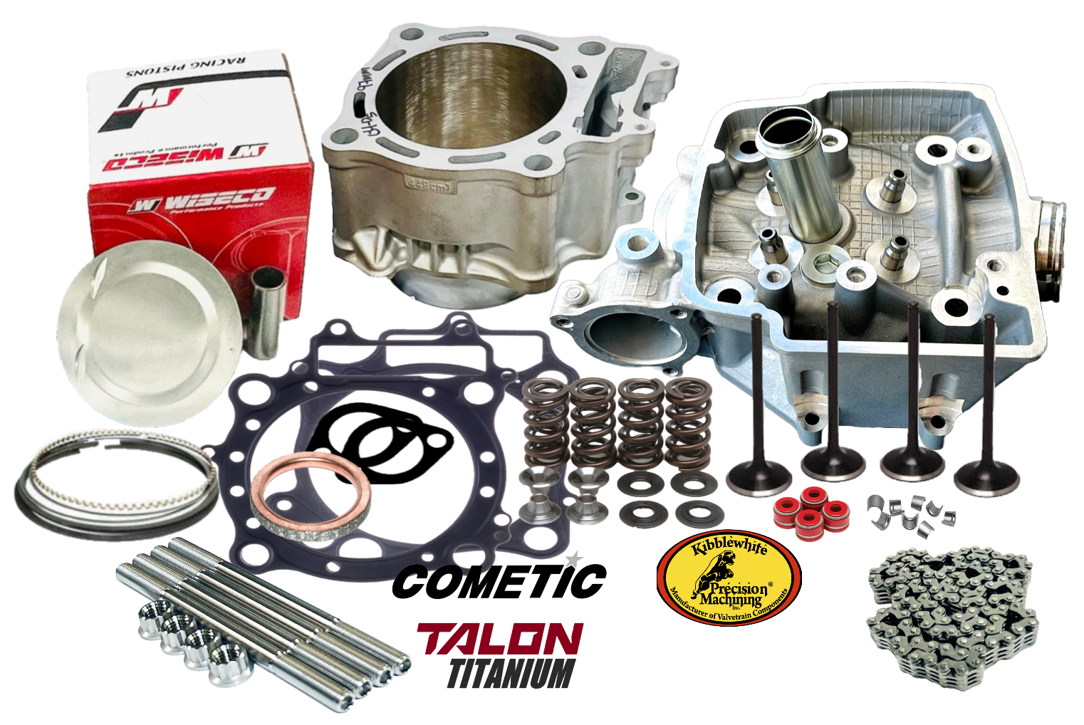 02-08 CRF450R Cylinder Head Top End Rebuild Kit Kibblewhite Valves ...