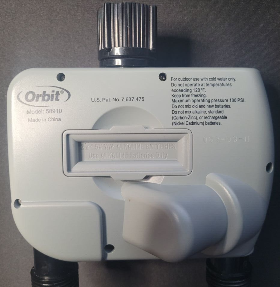 Orbit 58910 2 Outlet Programmable Hose Faucet Timer - Green 46878589100 ...