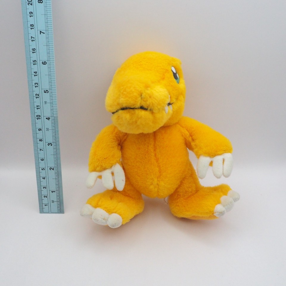 Agumon D1503A Digimon Adventure Fuzzy Bandai 1999 Plush 6" Toy Doll ...