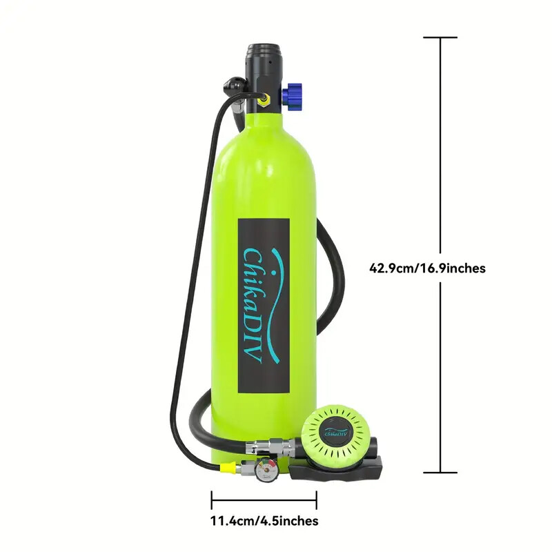 Portable Scuba Tank Set, Mini Lung Diving Tank 2L,30-35 Minutes Backup ...