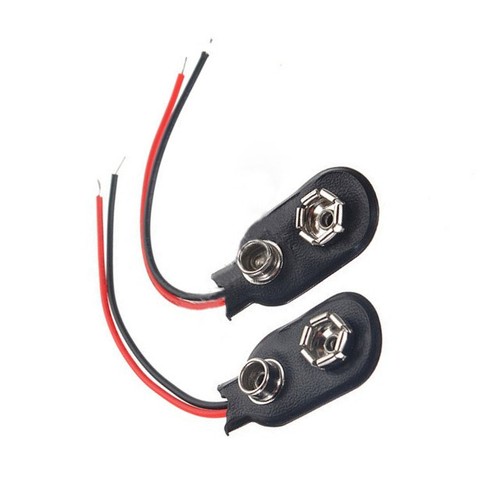 10/20/50PCS 9V PP3 9Volt battery snap on clip connector I Type Holder ...