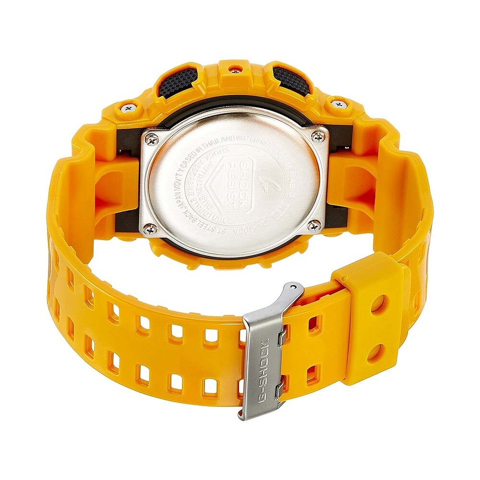 Casio G-SHOCK GA100A-9A XL Standard Analog-Digital Yellow Resin 200m ...