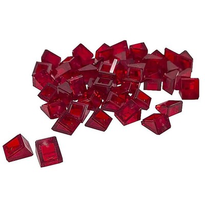 50 NEW LEGO Slope 30 1 x 1 x 2/3 trans red | eBay