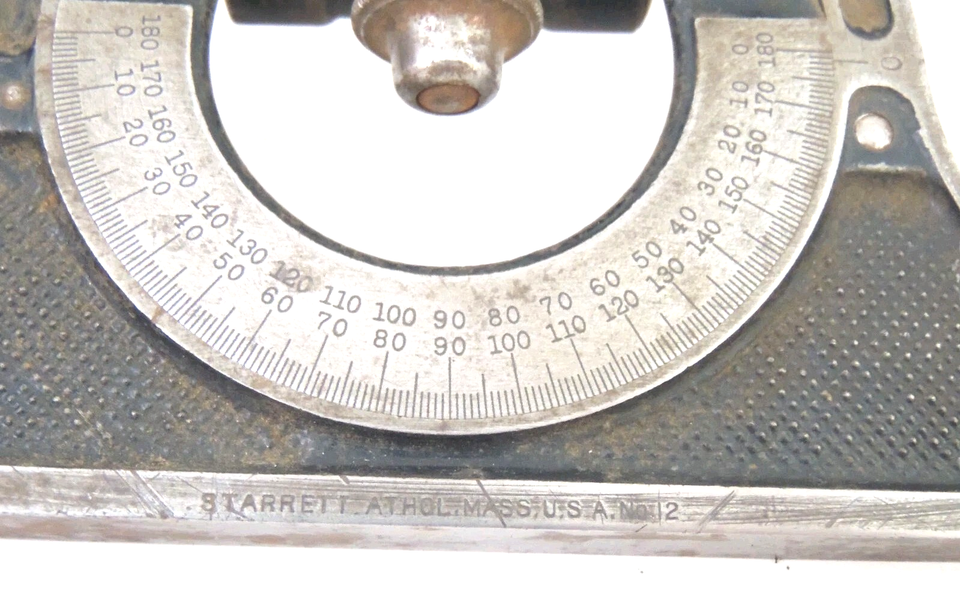 "Starrett No. 12" Combo Square "Goodell Pratt Co." No. 4 12" Metal ...