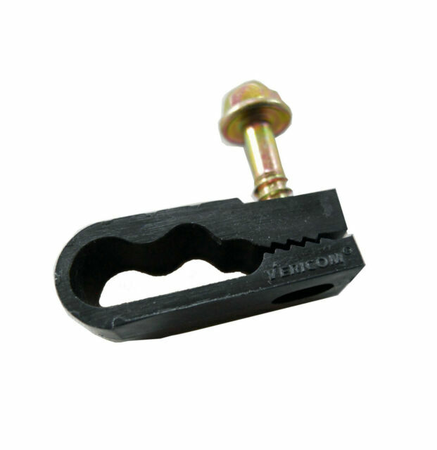 100 Pcs Dual Coax Flex Clamps Clips Fasteners W/screw Cable Straps for ...