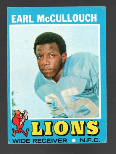 1971 Topps Earl McCullouch Detroit Lions #127 Excellent | eBay