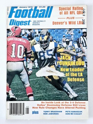 VTG Football Digest Magazine January 1978 Jack Youngblood No Label | eBay